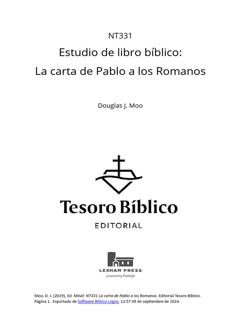 Libro de Romanos | PDF | Pablo el apóstol | Epístola a los romanos