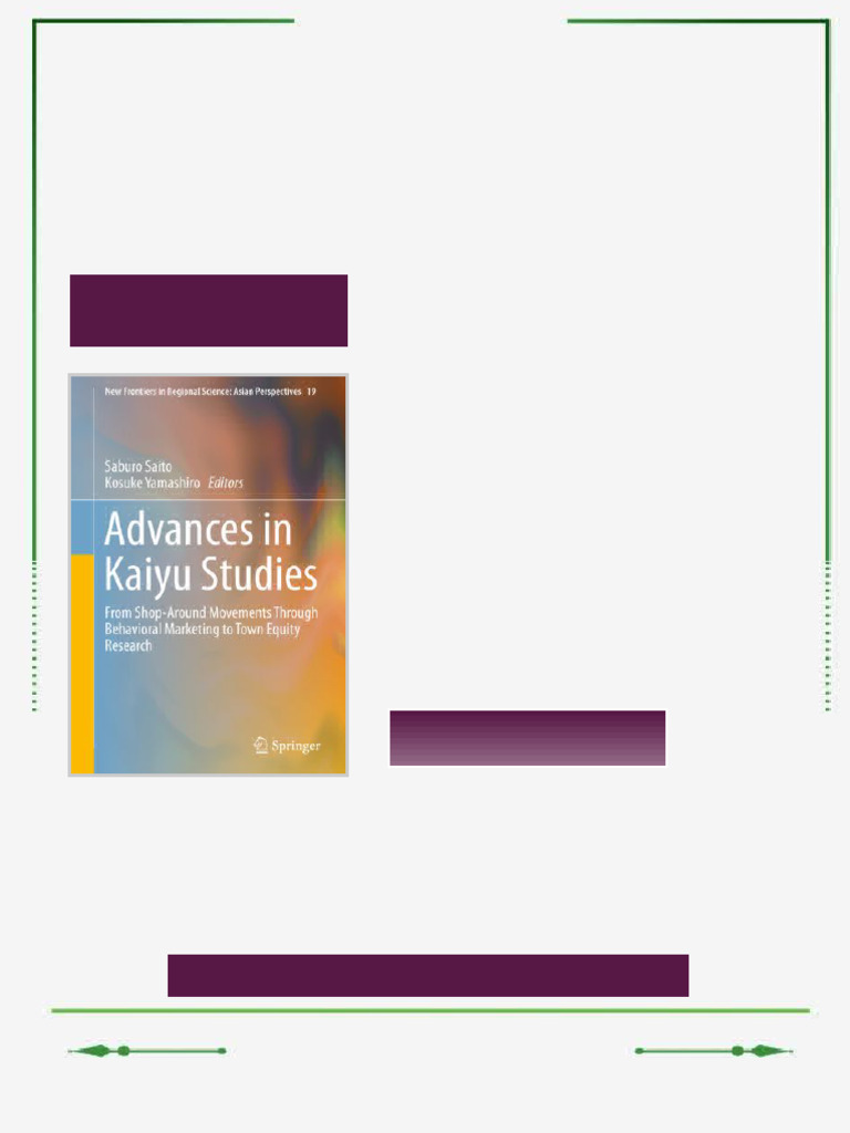 Advances in Kaiyu Studies From Shop Around Movements Through Behavioral ...