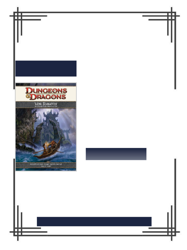 Vor Rukoth An Ancient Ruins Adventure Site for D D Greg Bilsland ebook ...