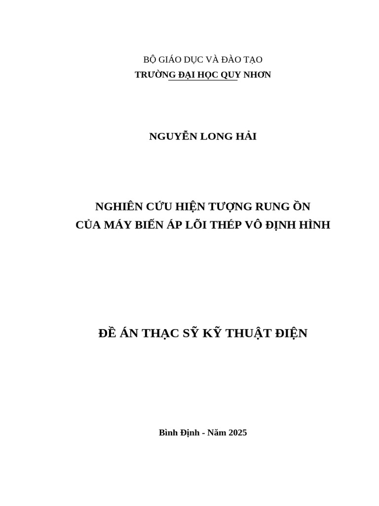 Luan Van Cao Hoc_ Nguyen Long Hai_ 12062025 | PDF