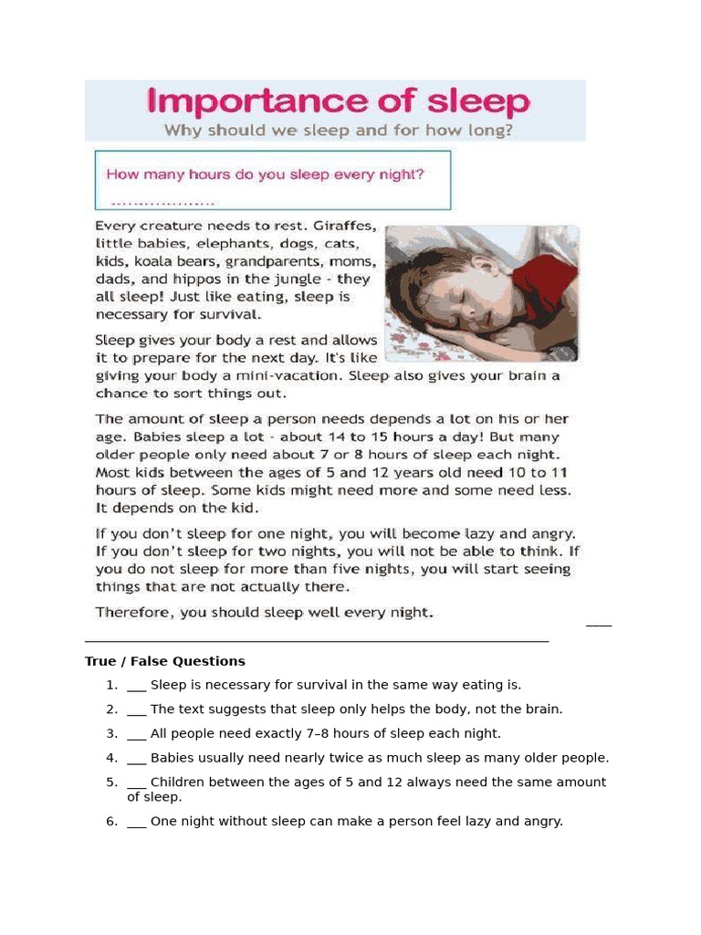 English Day for Grade 7-8,Tuesday January 13th, 2026 | PDF | Sleep ...