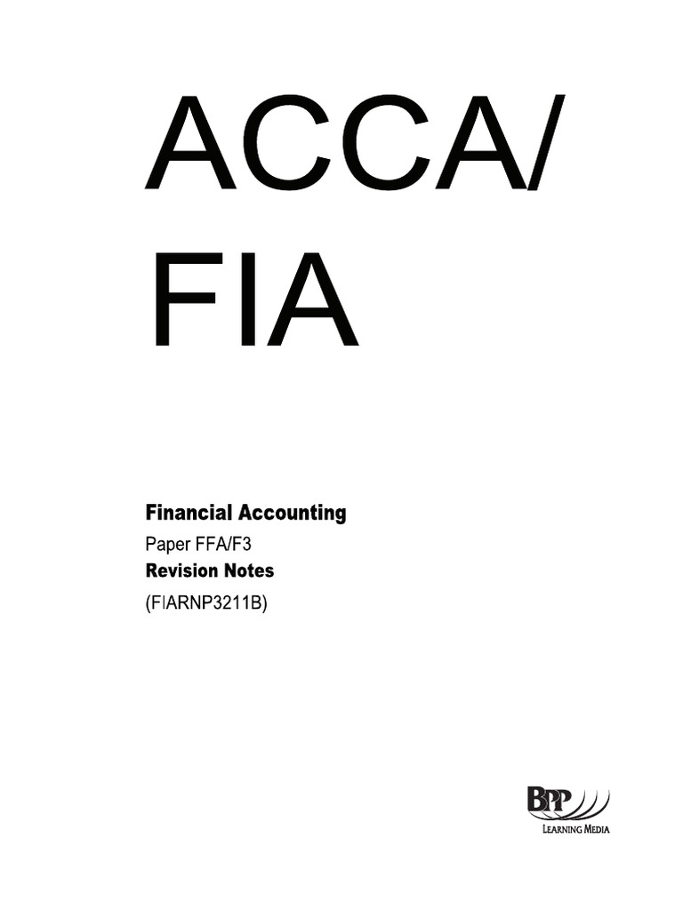 ACCA F3 Revision Notes | PDF
