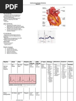 Basic EKG ECG Rhythms Cheatsheet | Electrocardiography | Cardiac ...