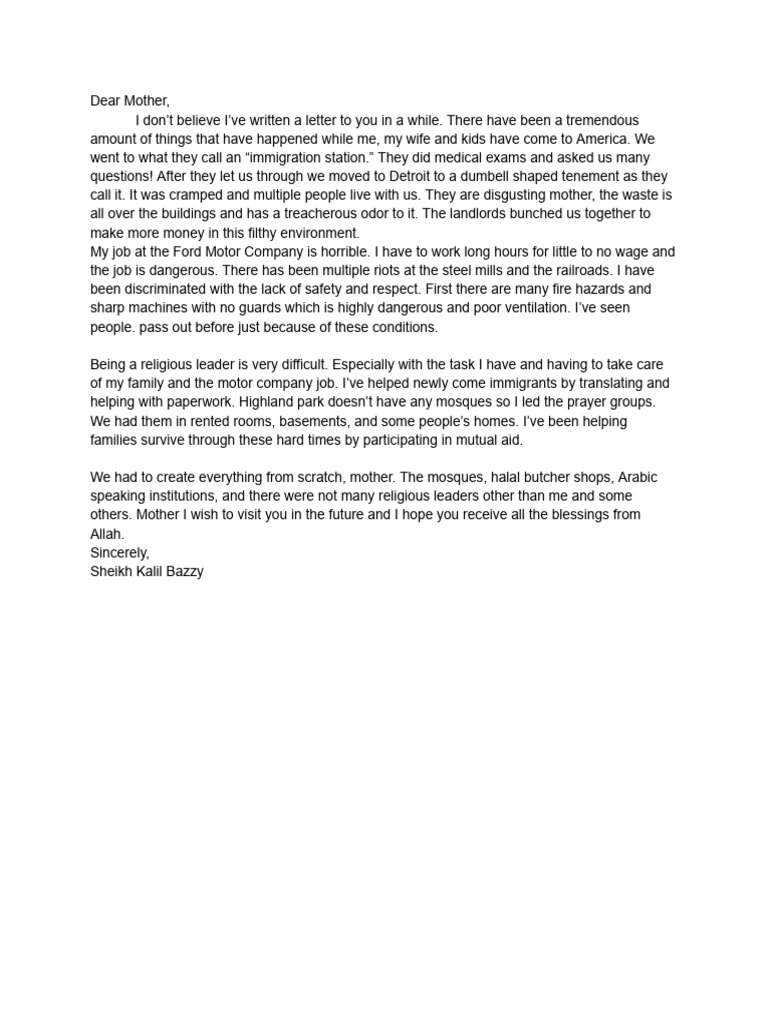 Letter | PDF