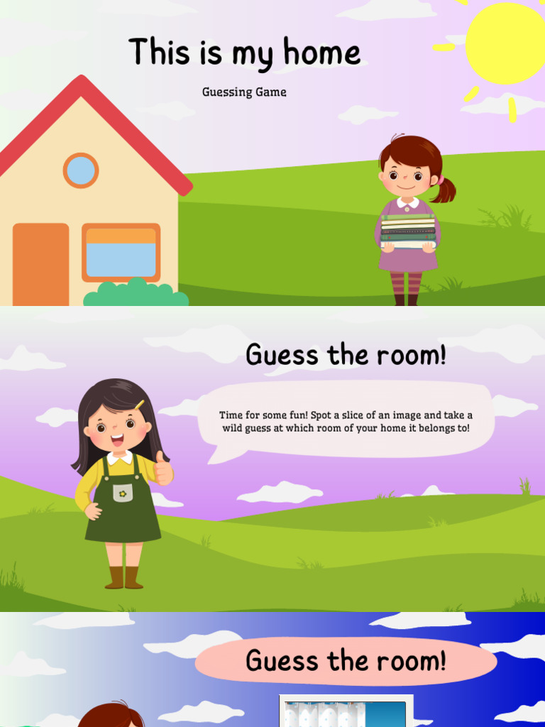This Is My Home Guessing Game Education Presentation in Green An Purple ...