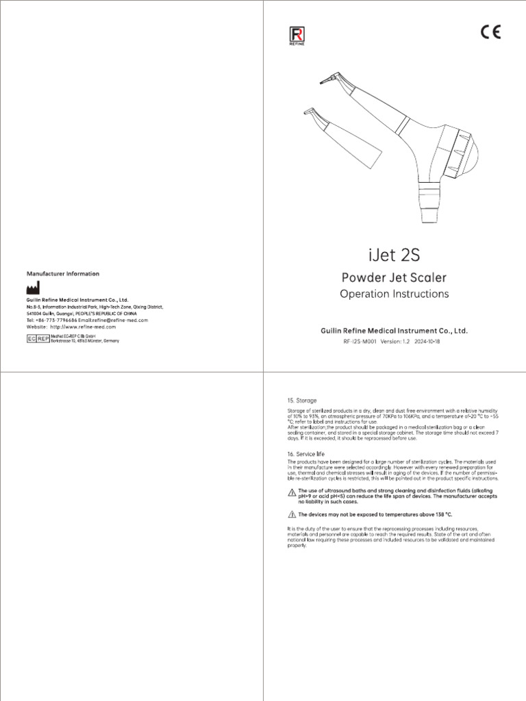 RF-I2S-M001-1.2 Ijet 2s Dental Prophy Jet Air Polisher 20241018 | PDF