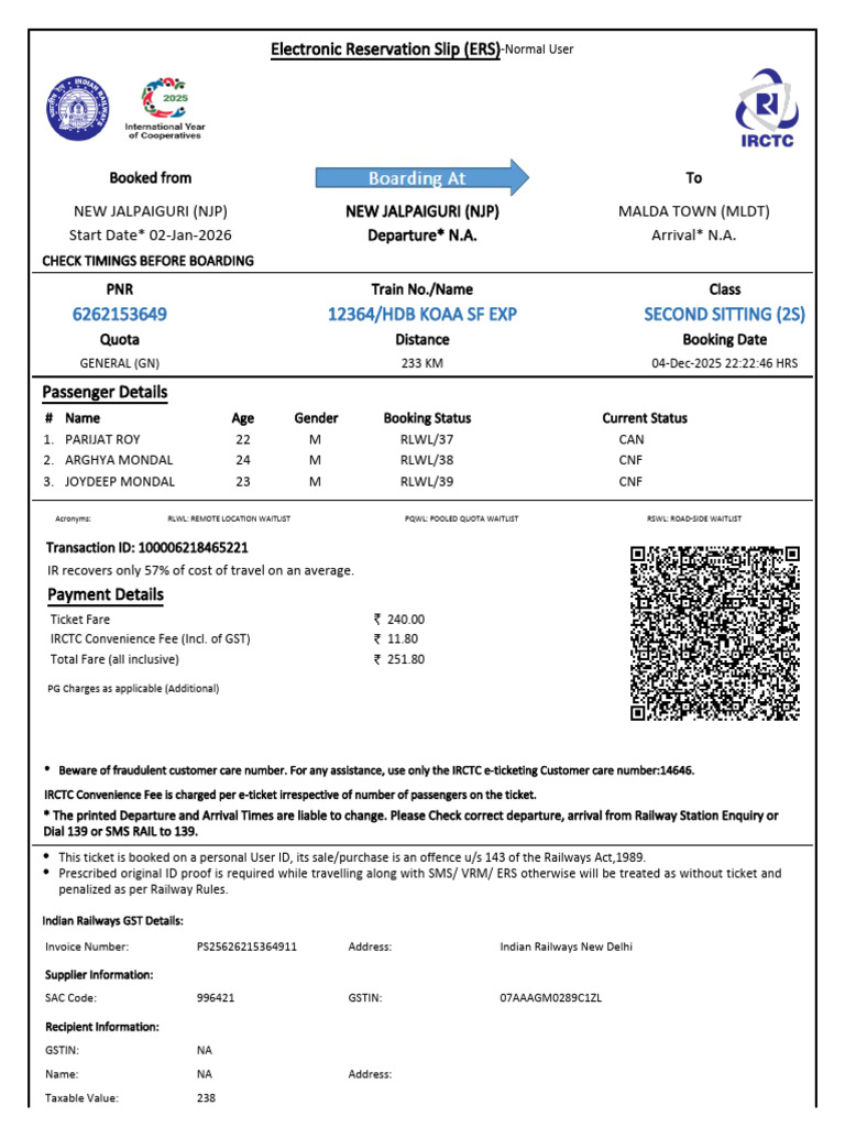 12364/Hdb Koaa SF Exp Second Sitting (2S) | PDF | Identity Document ...