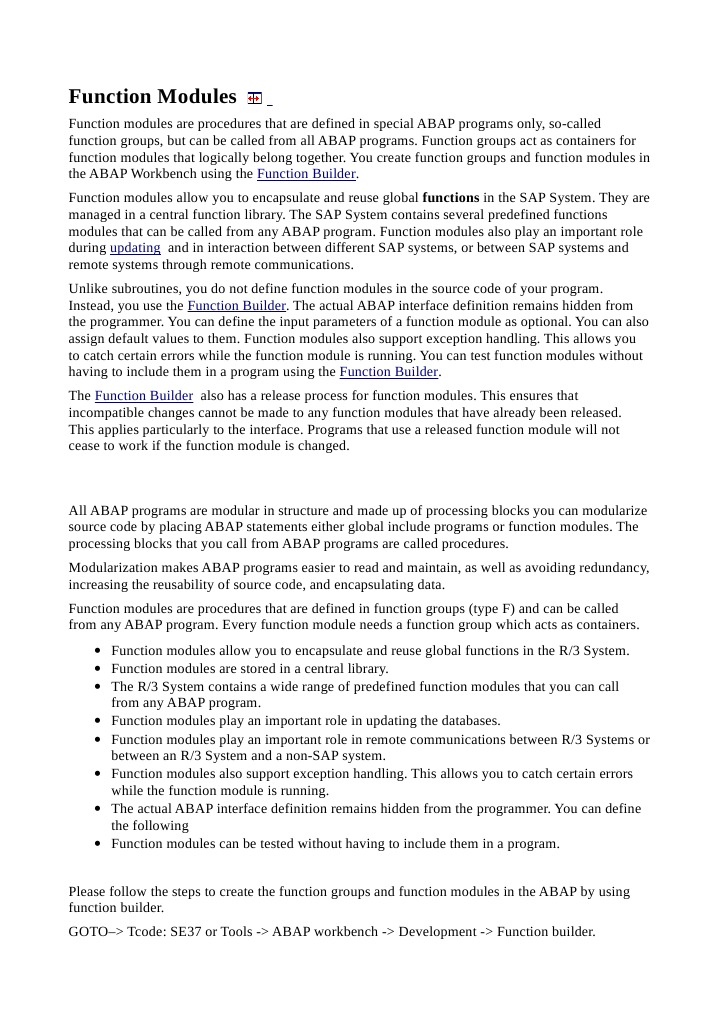 Functional Modules | PDF | Subroutine | Modular Programming