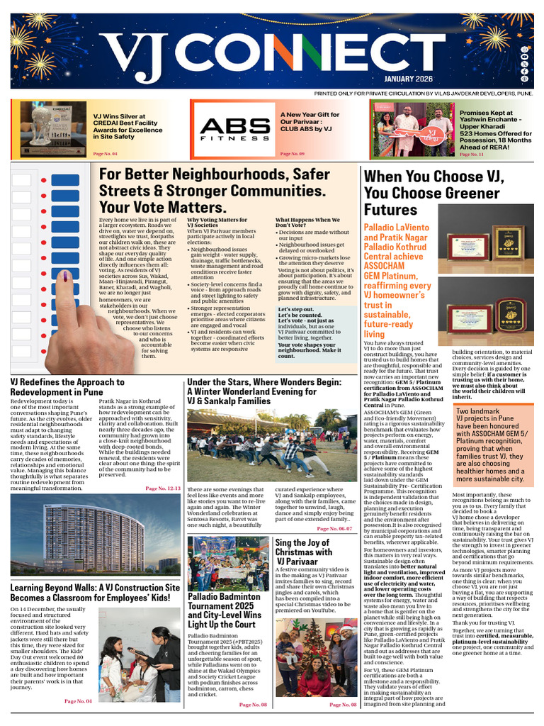 VJ Connect - Jan 2026 | PDF | Sustainability