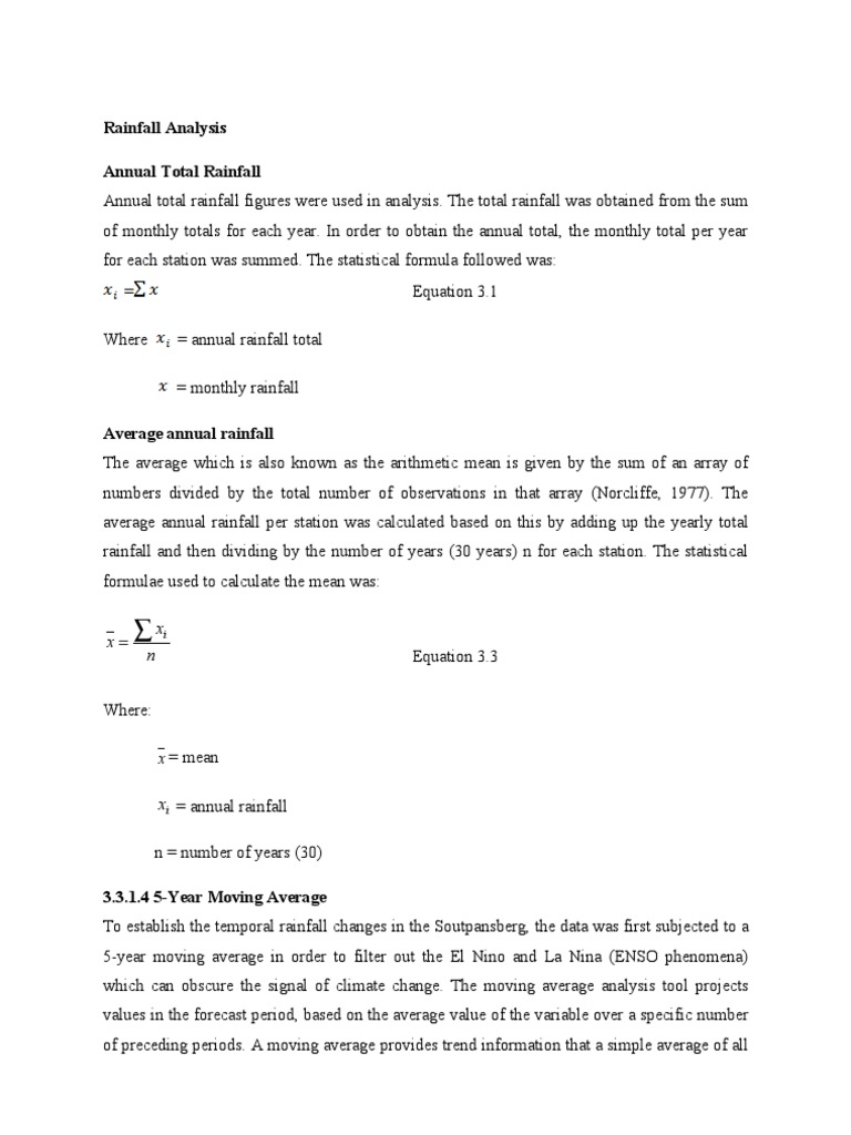Rainfall Analysis Methods1 | PDF