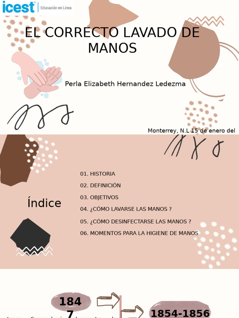 Correcto Lavado de Manos Clinico Hospitalario | PDF | Lavado de manos ...