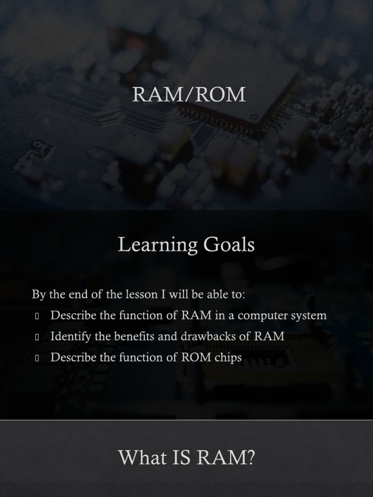 4 - Ram - Rom | PDF | Random Access Memory | Read Only Memory
