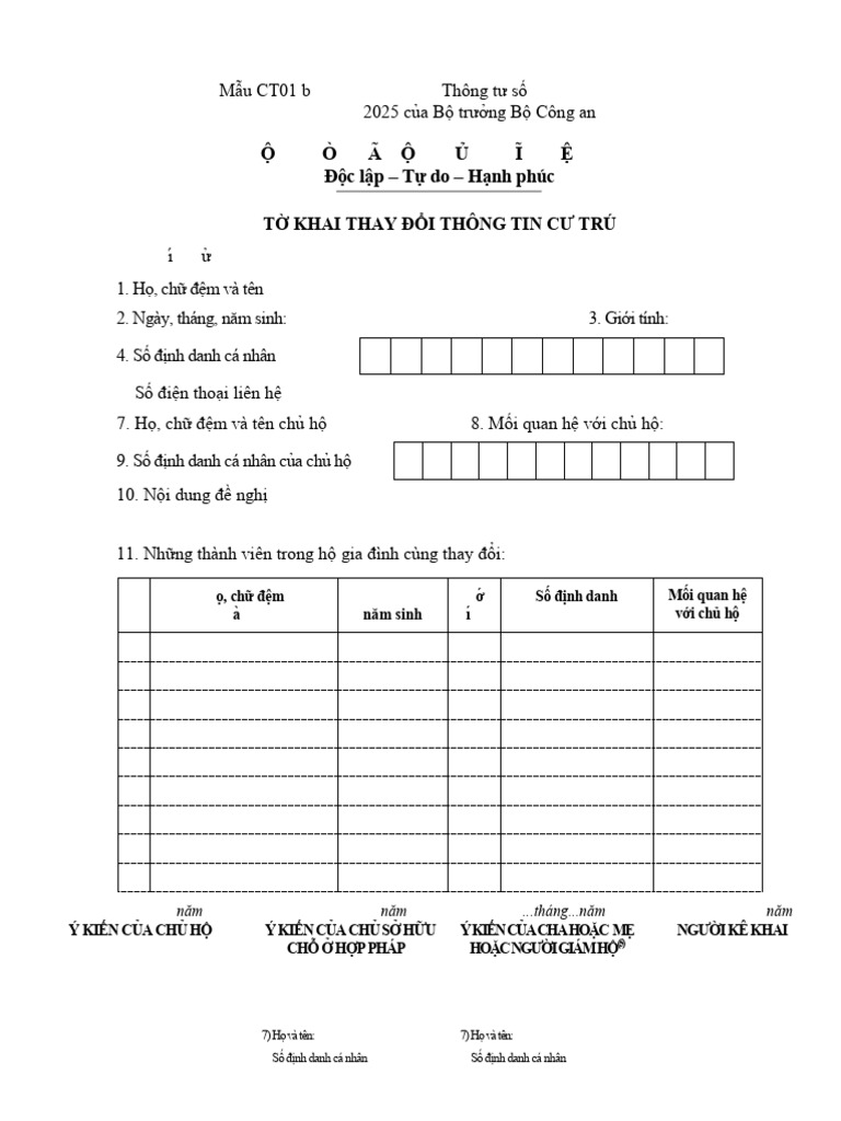 1. Mẫu CT01 ban hành kèm theo Thông tư 53 | PDF