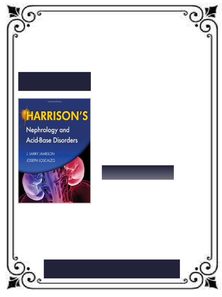 Harrison S Nephrology and Acid Base Disorders 1st Edition J. Jameson ...
