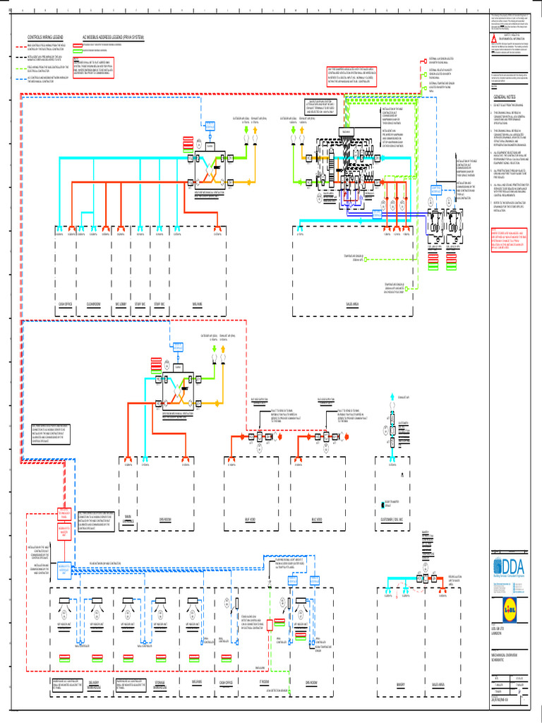 A0 Mechanical Overview Schematic | PDF | Construction Law | Building ...