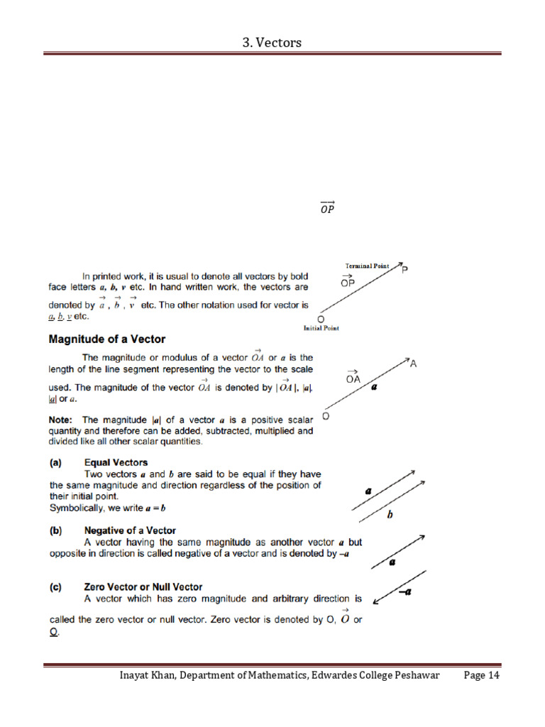 Chapter 3 (Review) | PDF | Euclidean Vector | Mathematical Objects