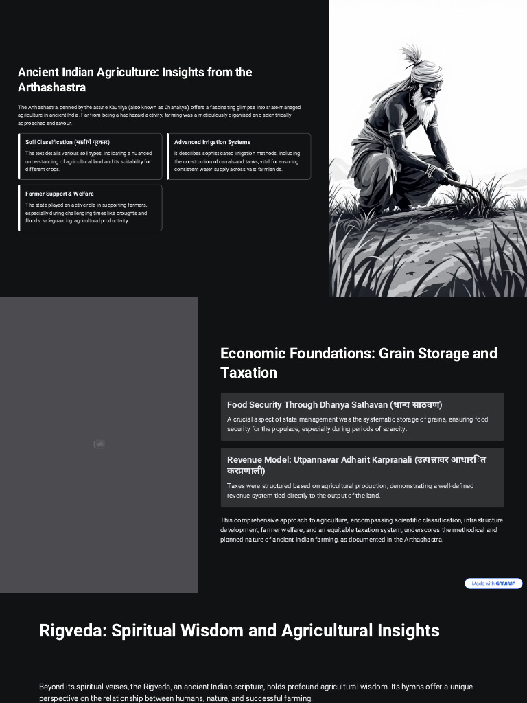 Ancient Indian Agriculture Insights | PDF | Agriculture | Soil Fertility