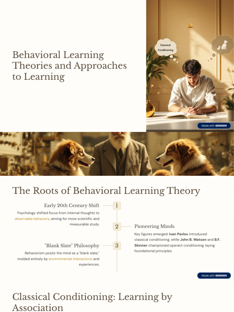 Behavioral Learning Theories Explained | PDF | Behaviorism | Reinforcement