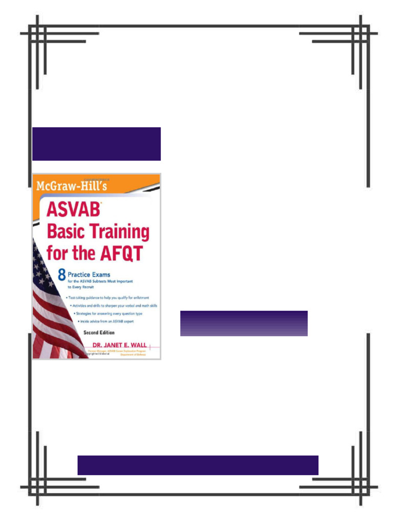 McGraw Hill S ASVAB Basic Training For The AFQT Second Edition Dr ...