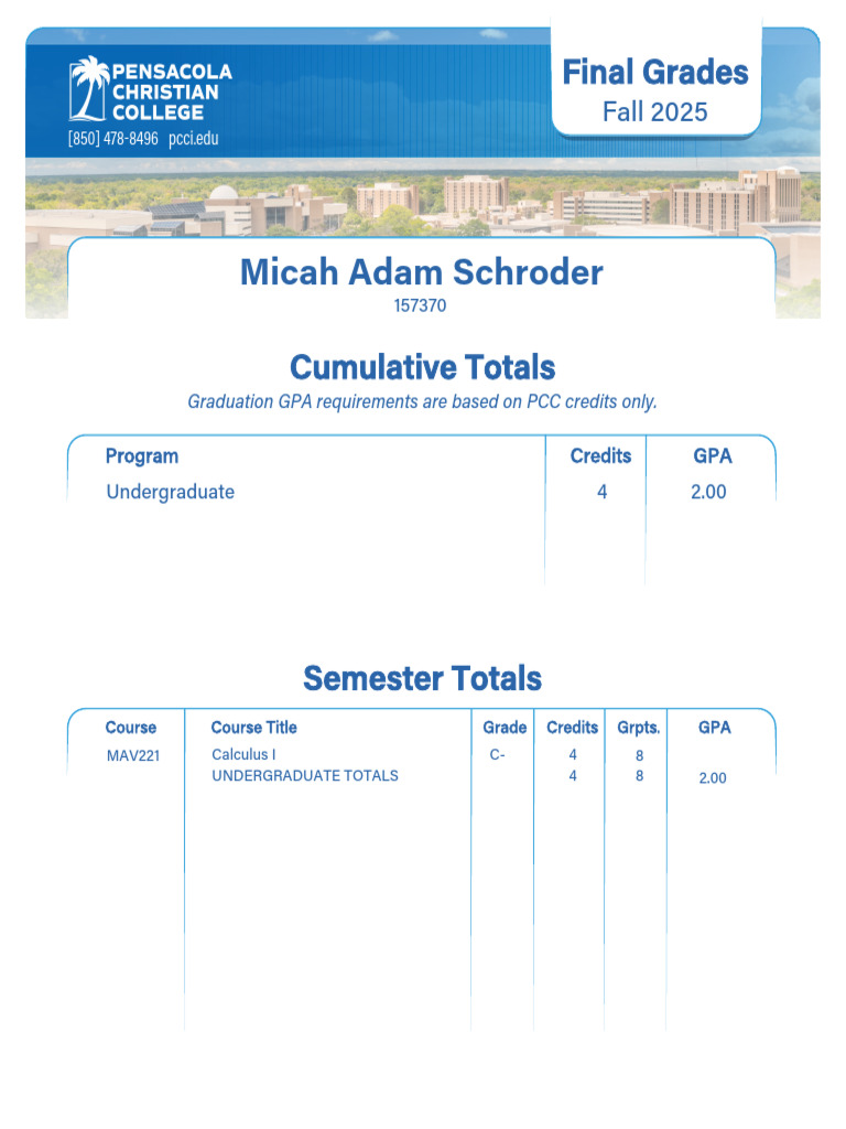 PCC Graduation GPA Requirements | PDF