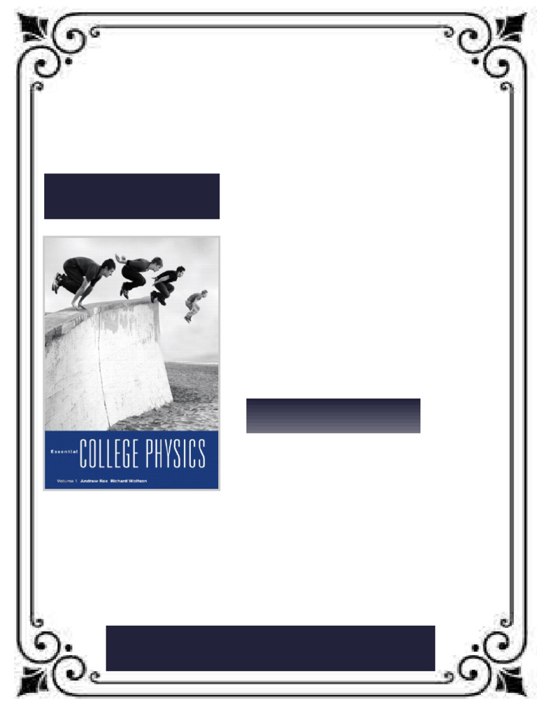 Essential College Physics Volume 1 1st Edition Andrew Rex Ebook Quick Access Link | PDF ...