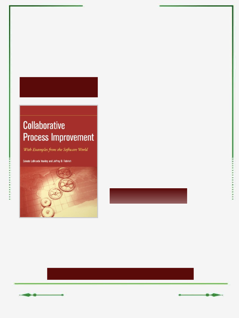 Collaborative Process Improvement With Examples From The Software World ...