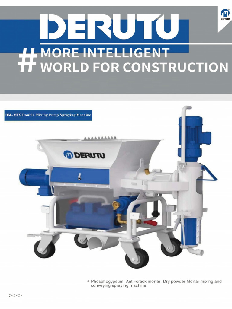 DM-MIX Double Mix Spraying Machine--Sstar | PDF