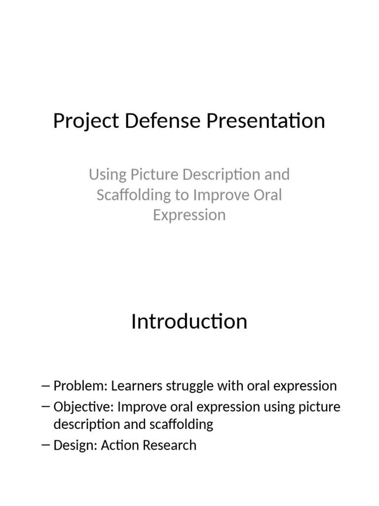 Project Defense Presentation | PDF