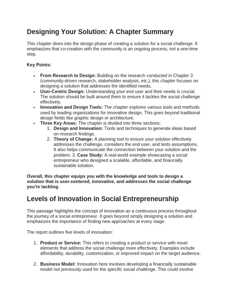Chapter 4-Designing Your Solution | PDF | Brainstorming | Prototype