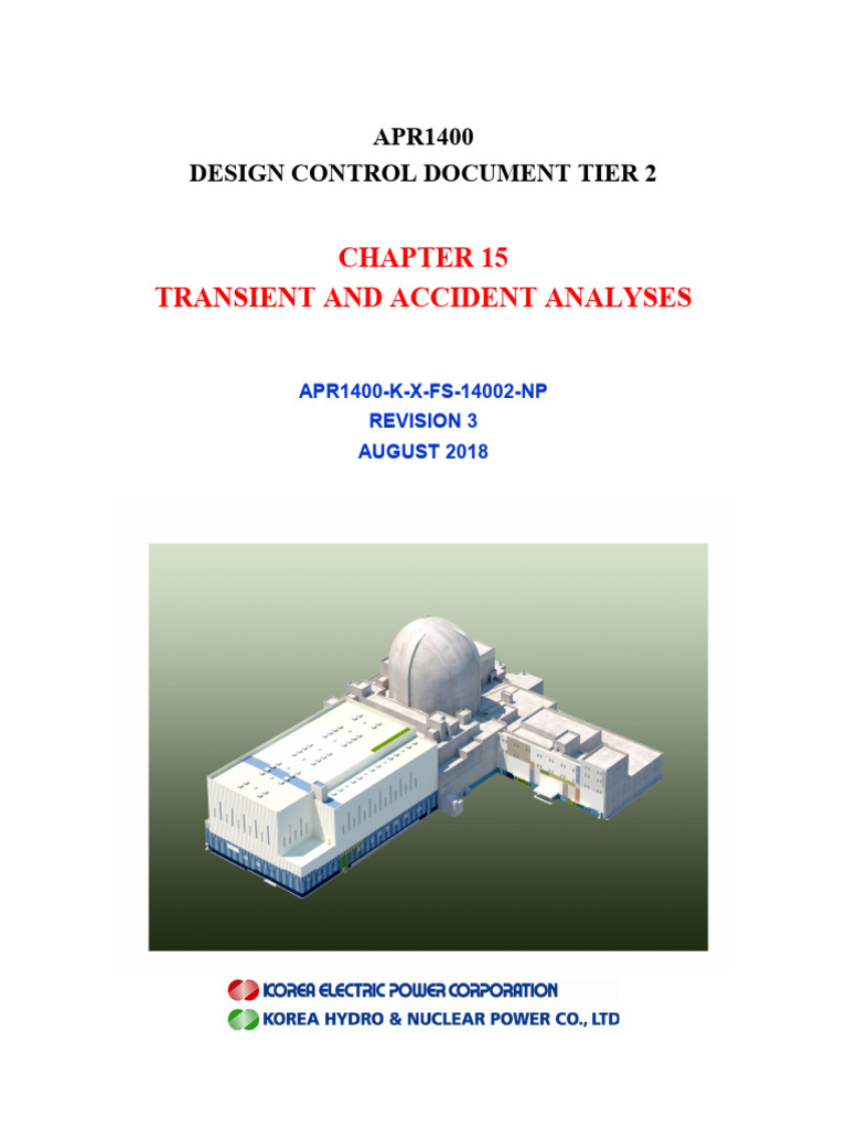 APR1400 Transient & Accident Analyses | PDF | Pressurized Water Reactor ...