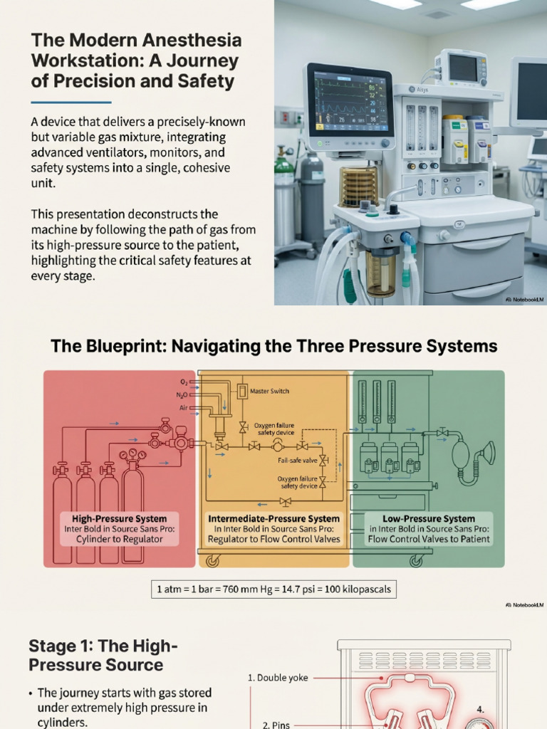 Anesthesia Workstation Gas Pathway and Safety | PDF