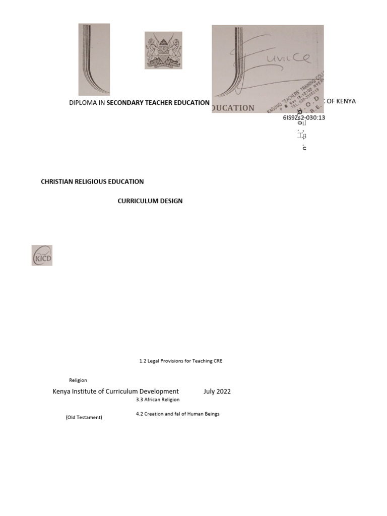 Christian Religious Education Curriculum Design | PDF | Critical ...