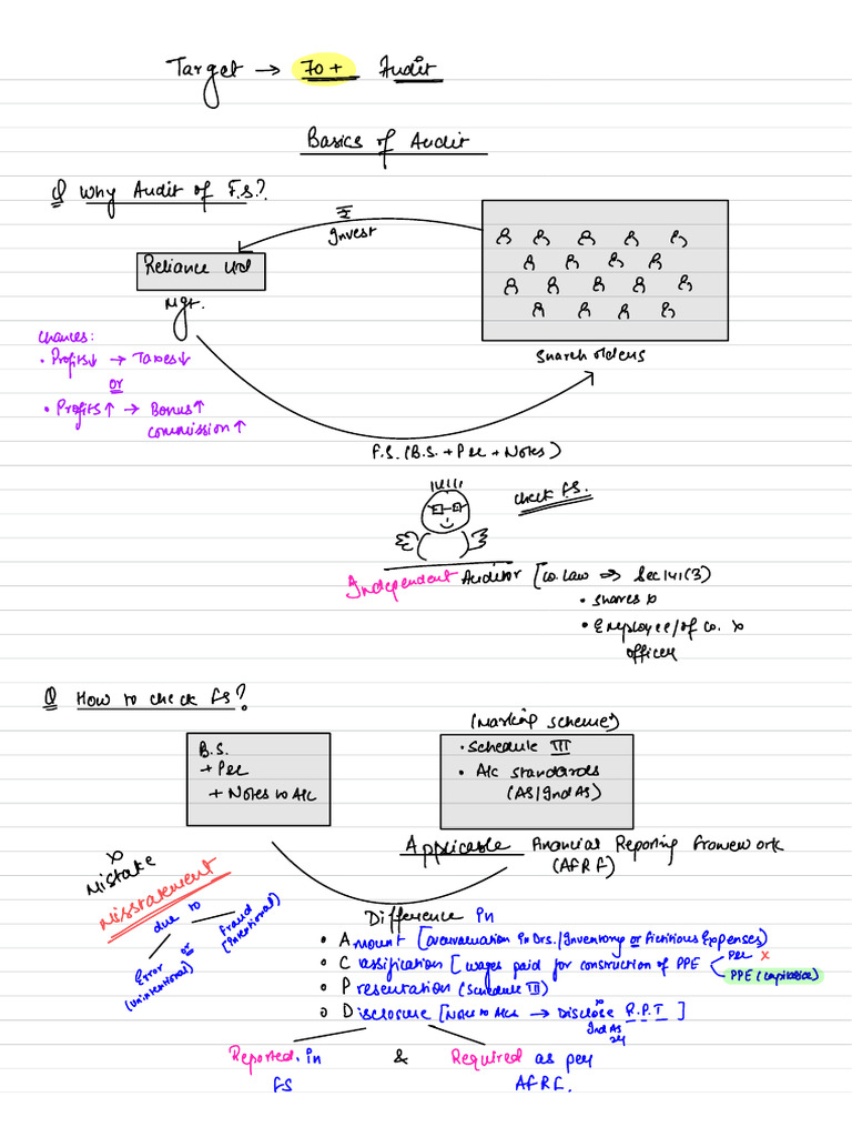 Basics of Audit English Board Notes | PDF
