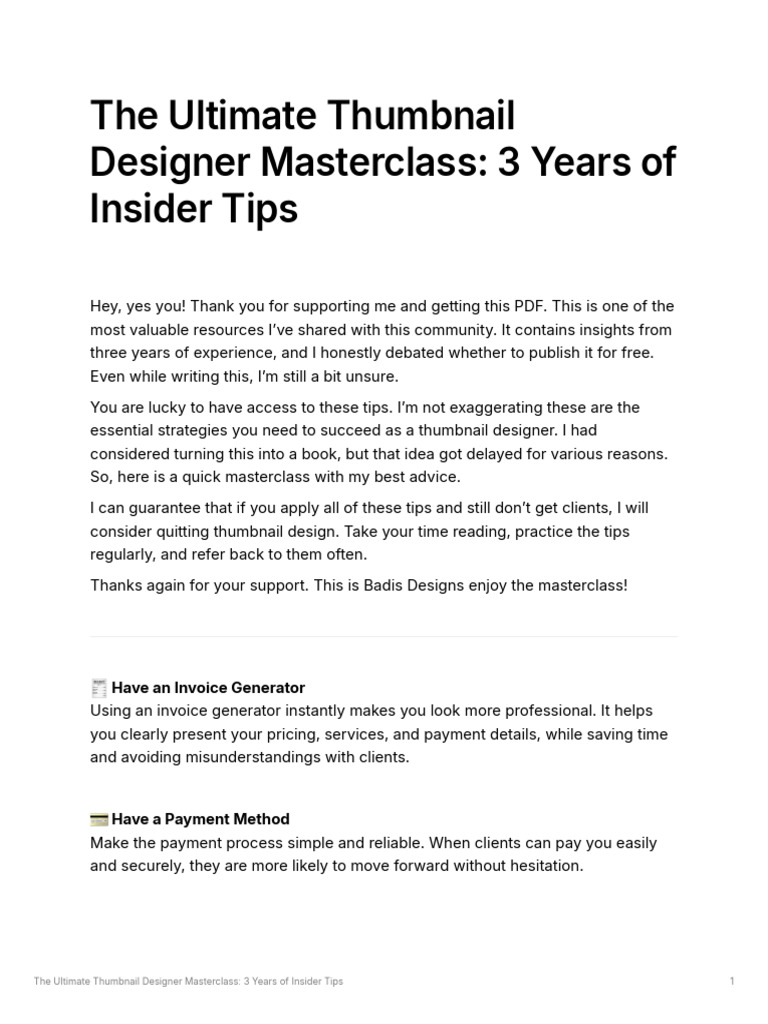 Thumbnail Design Masterclass Insights | PDF | Adobe Photoshop