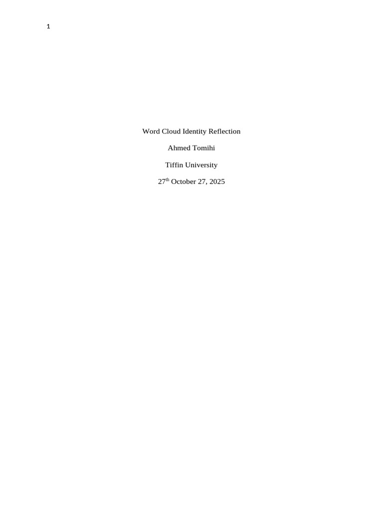 Word Cloud Identity Reflection | PDF | Identity (Social Science) | Love