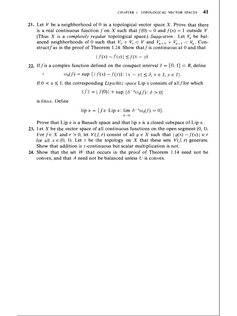 Functional Analysis Rudin 2th 1 | PDF