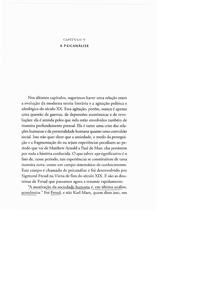 Terry Eagleton. A Psicanálise | PDF