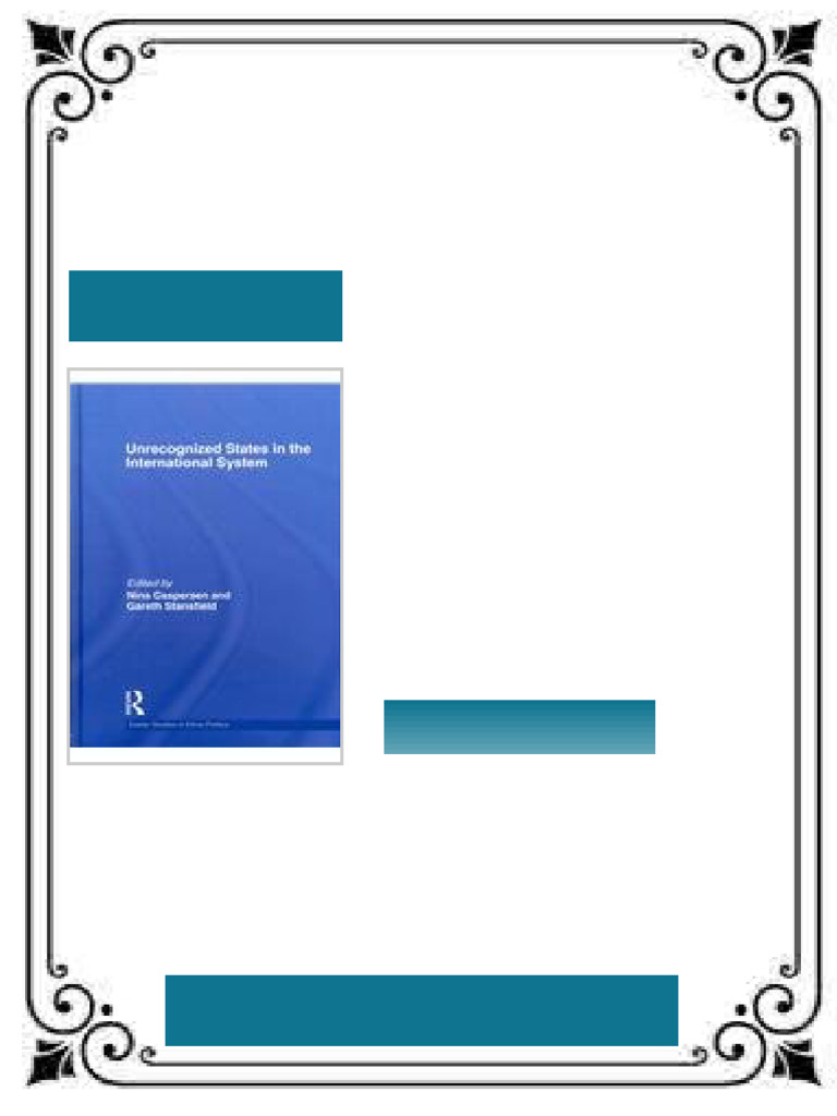 Unrecognized States in The International System Exeter Studies in Ethno ...