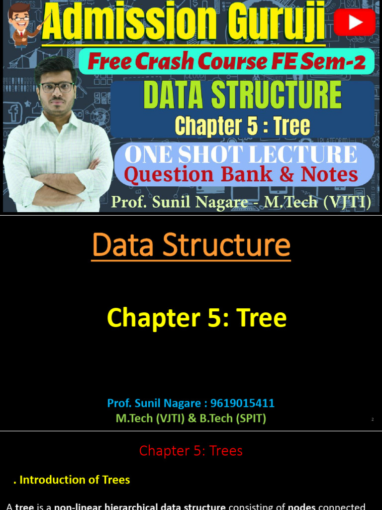 Chapter 5 Tree DS Sem 2 Sunil Sir | PDF | Algorithms And Data ...
