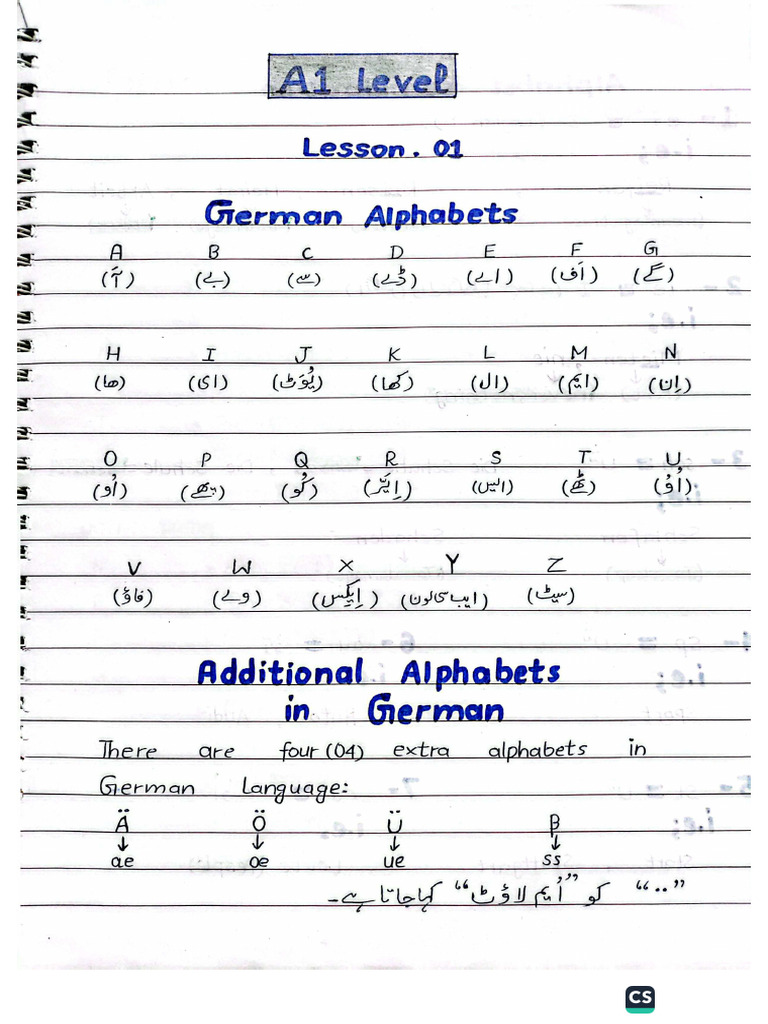 A1-German Notes | PDF