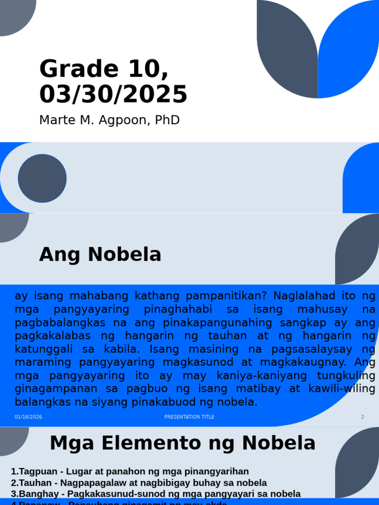 Grade 10 Aralin 3.7.3 | PDF