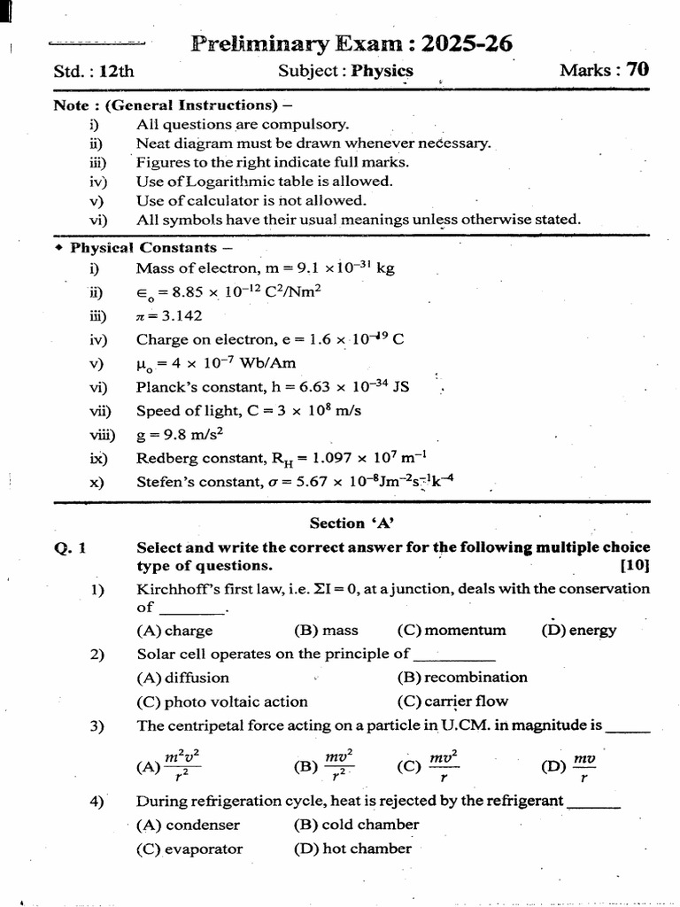 12th Physics | PDF