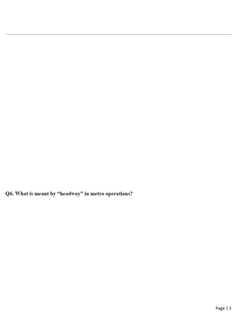 Metro Rail Systems Overview and Concepts | PDF | Rapid Transit | Rail ...