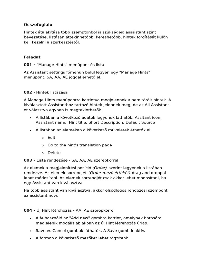 Test Case Manage Hint | PDF