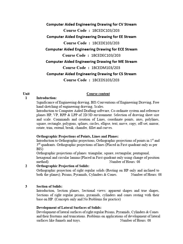 Computer Aided Engineering Drawing Guide | PDF | Sphere | Euclidean ...