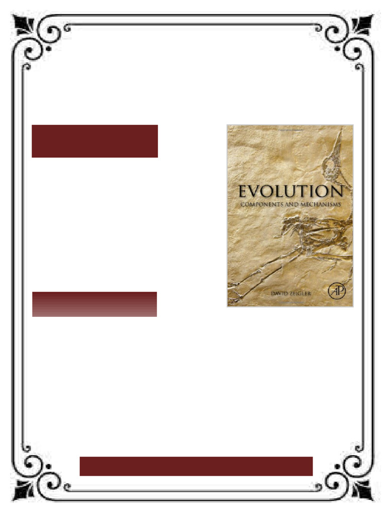 Evolution Components and Mechanisms 1st Edition David Zeigler (Auth ...