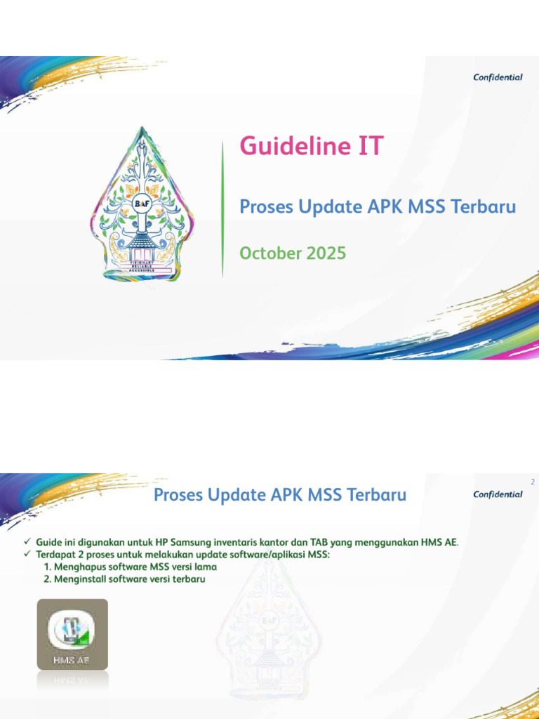 Cara Update APK MSS Terbaru | PDF