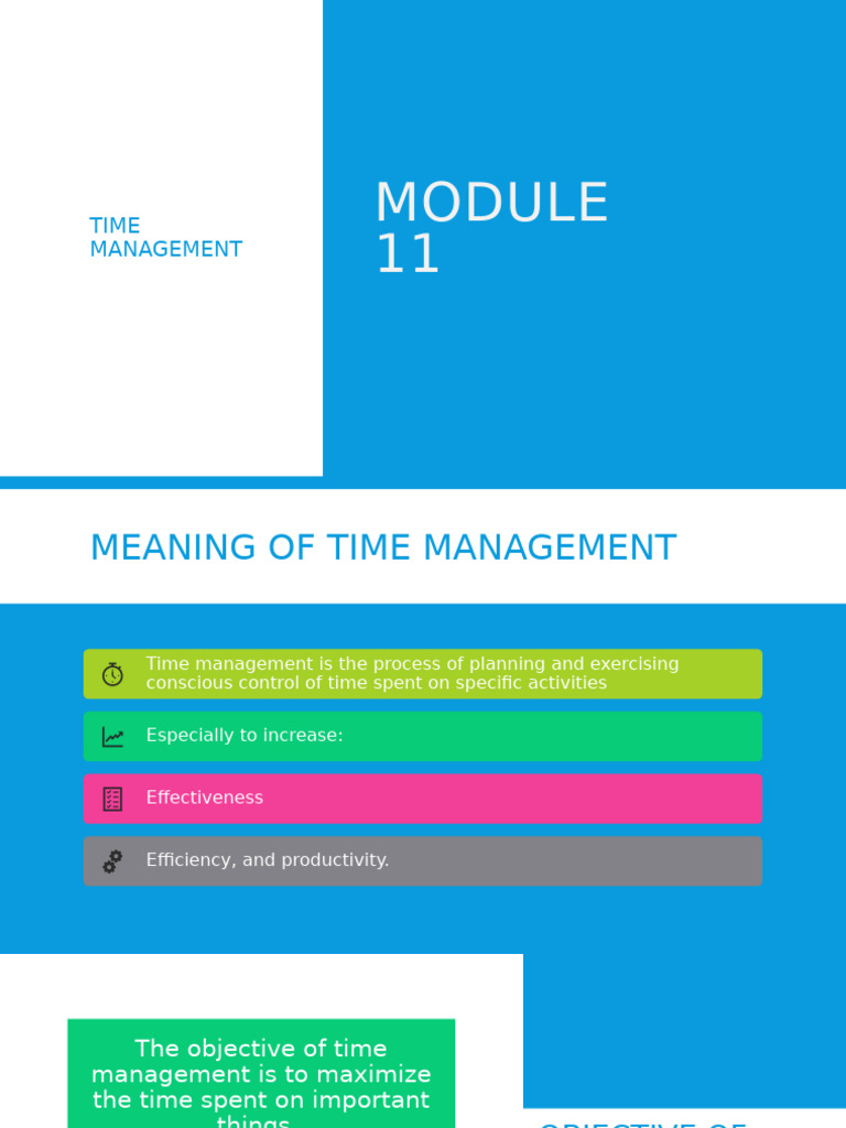 Module 11. Time Management | PDF | Time Management | Professional Skills