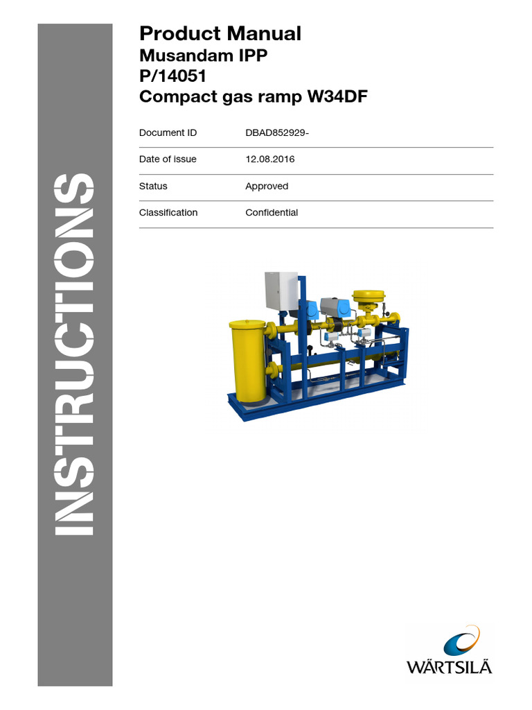 Musandam IPP Gas Ramp W34DF Manual | PDF | Valve | Gases