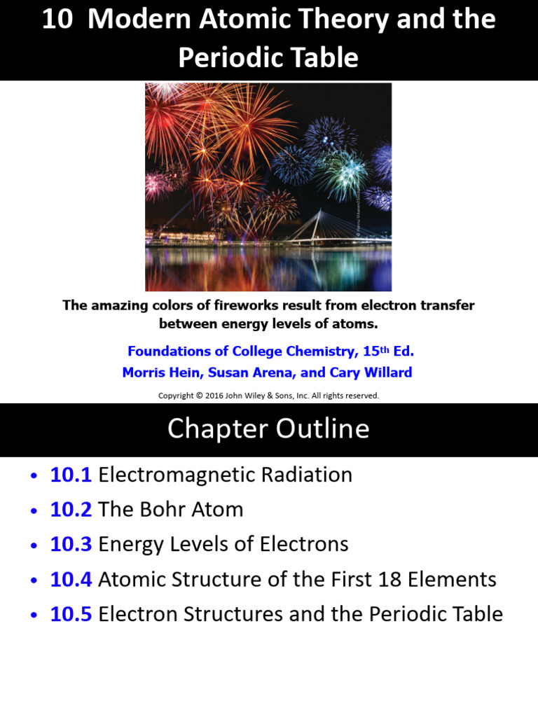 ch10_lecture Atomic Theory | PDF | Atomic Orbital | Emission Spectrum